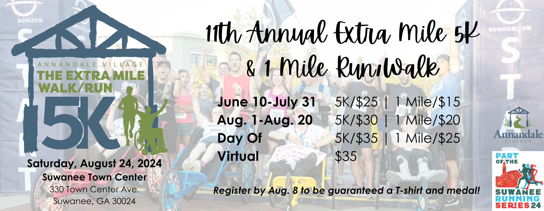 Annandale 5K - 2024 Extra Mile 5K & 1 Mile Run/Walk